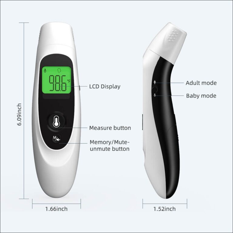 Digital Forehead and Ear Thermometer for Baby, whole family, Clinically ...