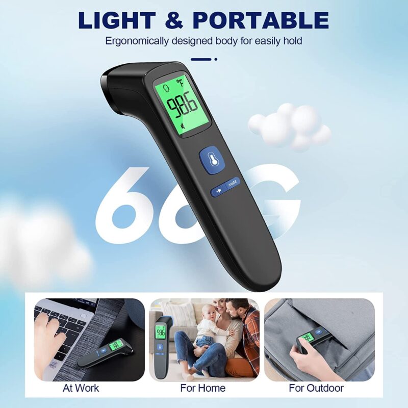 Infrared Thermometer Digital Forehead Fast Contactless All Ages