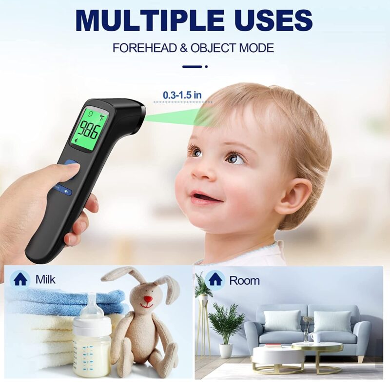 Infrared Thermometer Digital Forehead Fast Contactless All Ages