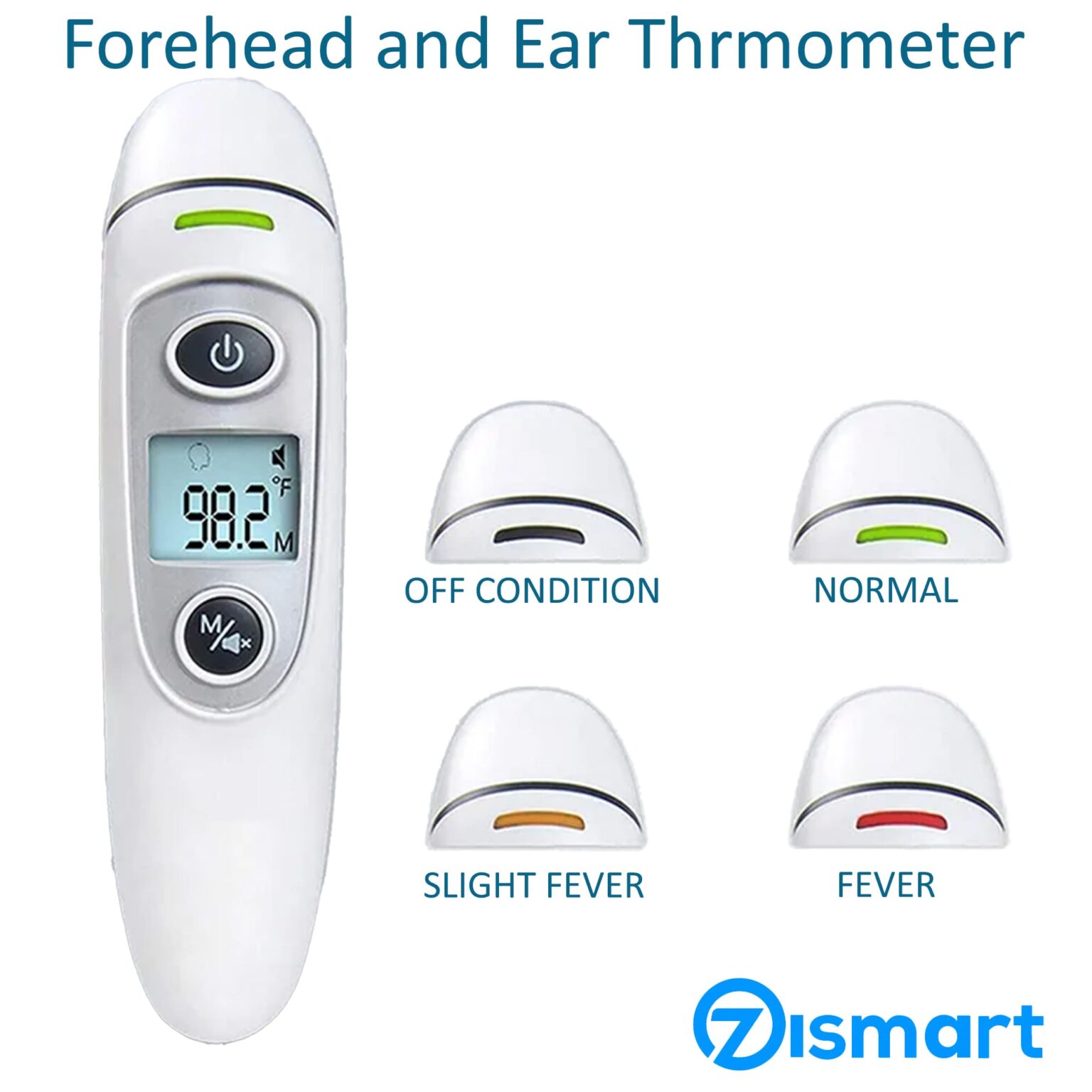 Digital Thermometer Forehead and Ear Baby Adult Body Gun Non-touch ...